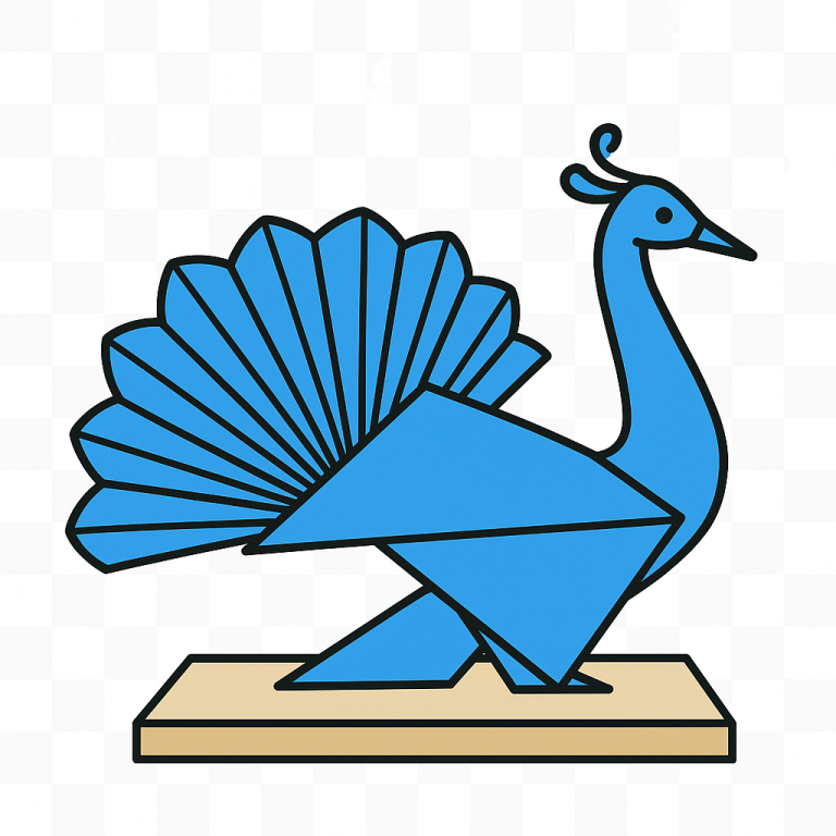 Origami Peacock with Layered Feathers: Artistic Paper Folding Tutorial ...